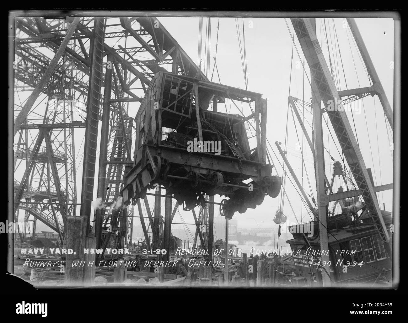 Removal of Old Cantilever Crane from Runways with Floating Derrick ...