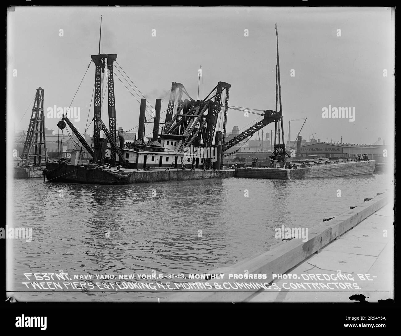 Monthly Progress Photo, Dredging Between Piers E and F, Looking ... Monthly Progress Photo, Dredging Between Piers E and F, Looking ...