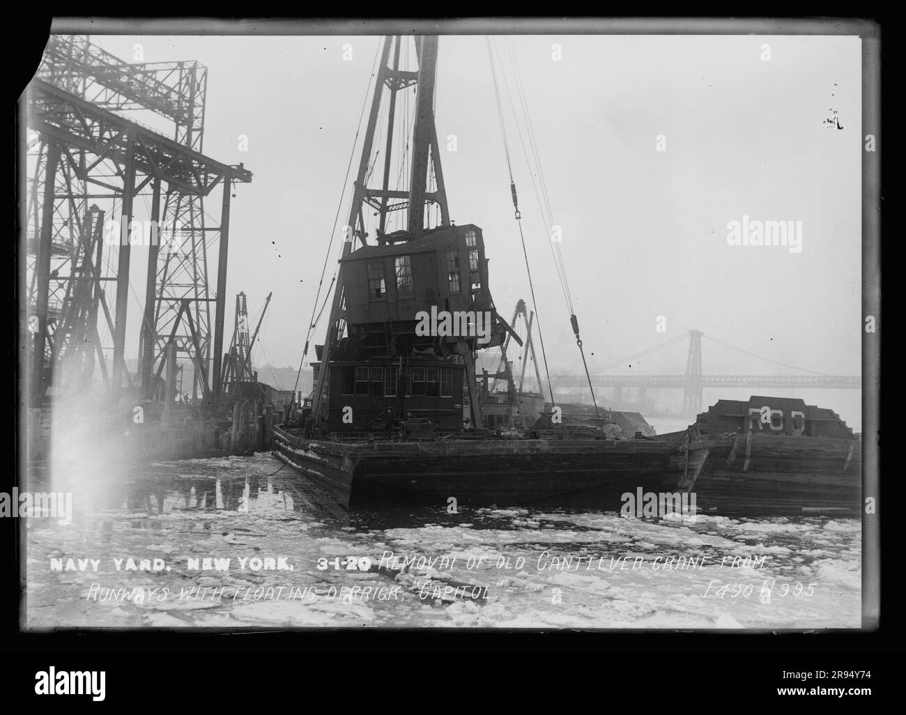 Removal of Old Cantilever Crane from Runways with Floating Derrick ...