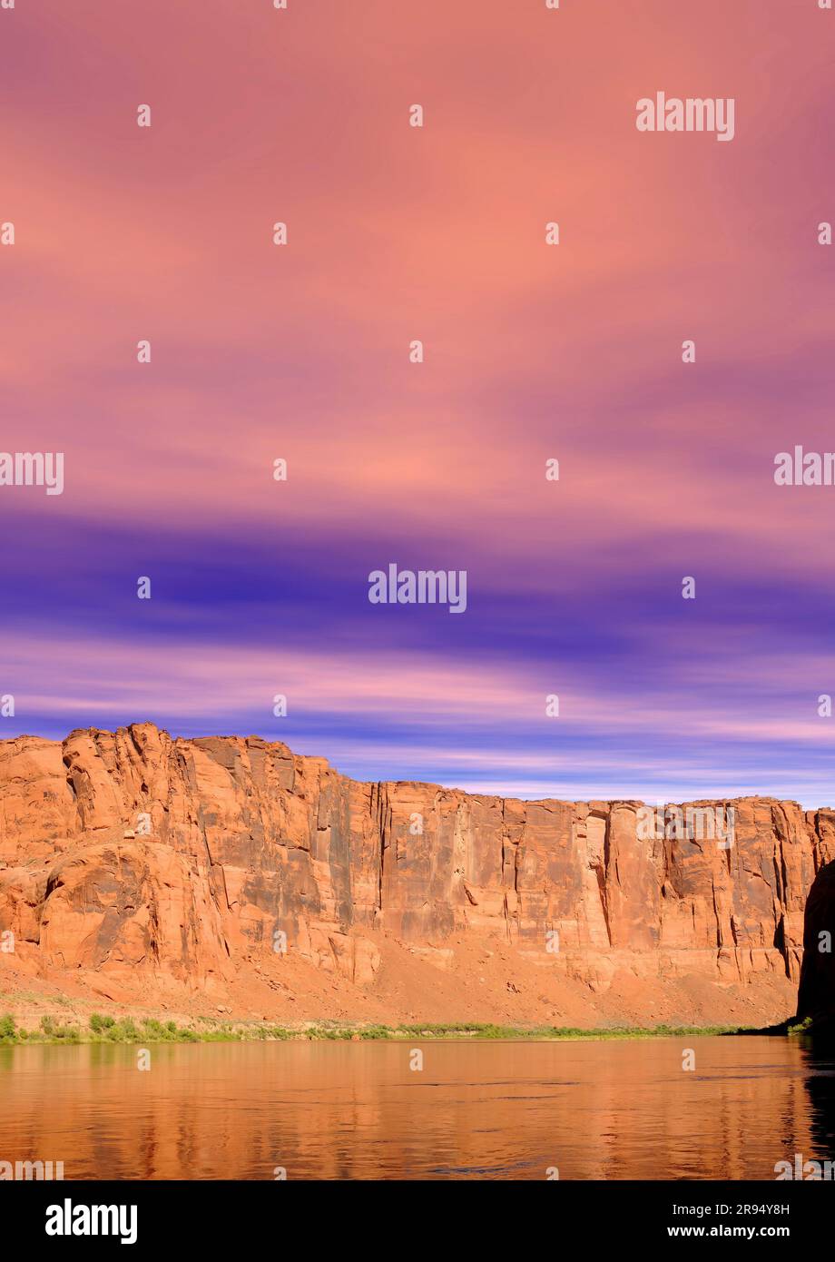 Colorado river and cliffs near Lee's Ferry Arizona Stock Photo - Alamy