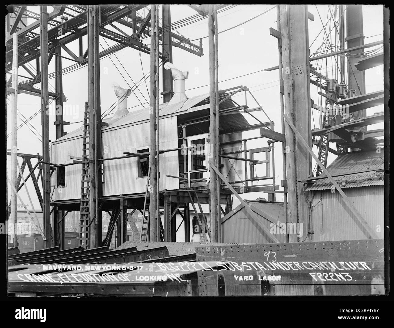 Building 222 El. Substation Under Cantilever Crane, Elevation of ...