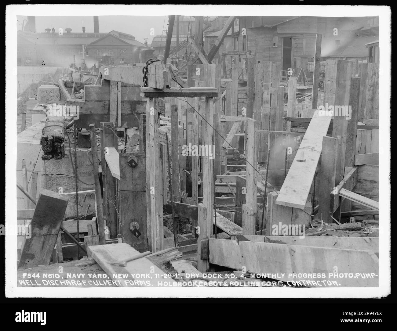 Monthly Progress Photo, Pump Well Discharge Culvert Forms, Holbrook ...