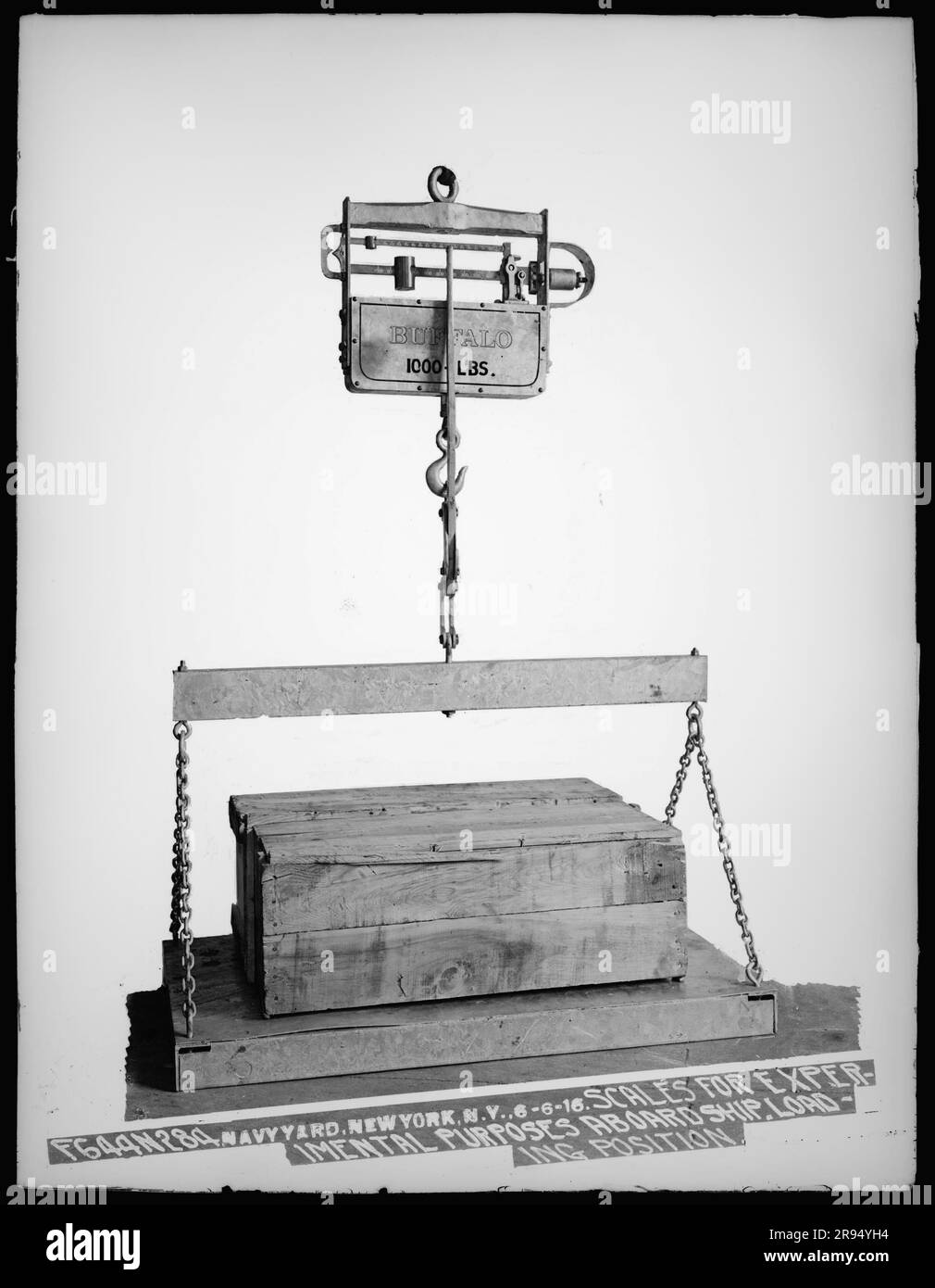 Scales for Experimental Purposes Aboard Ship, Loading Position. Glass ...
