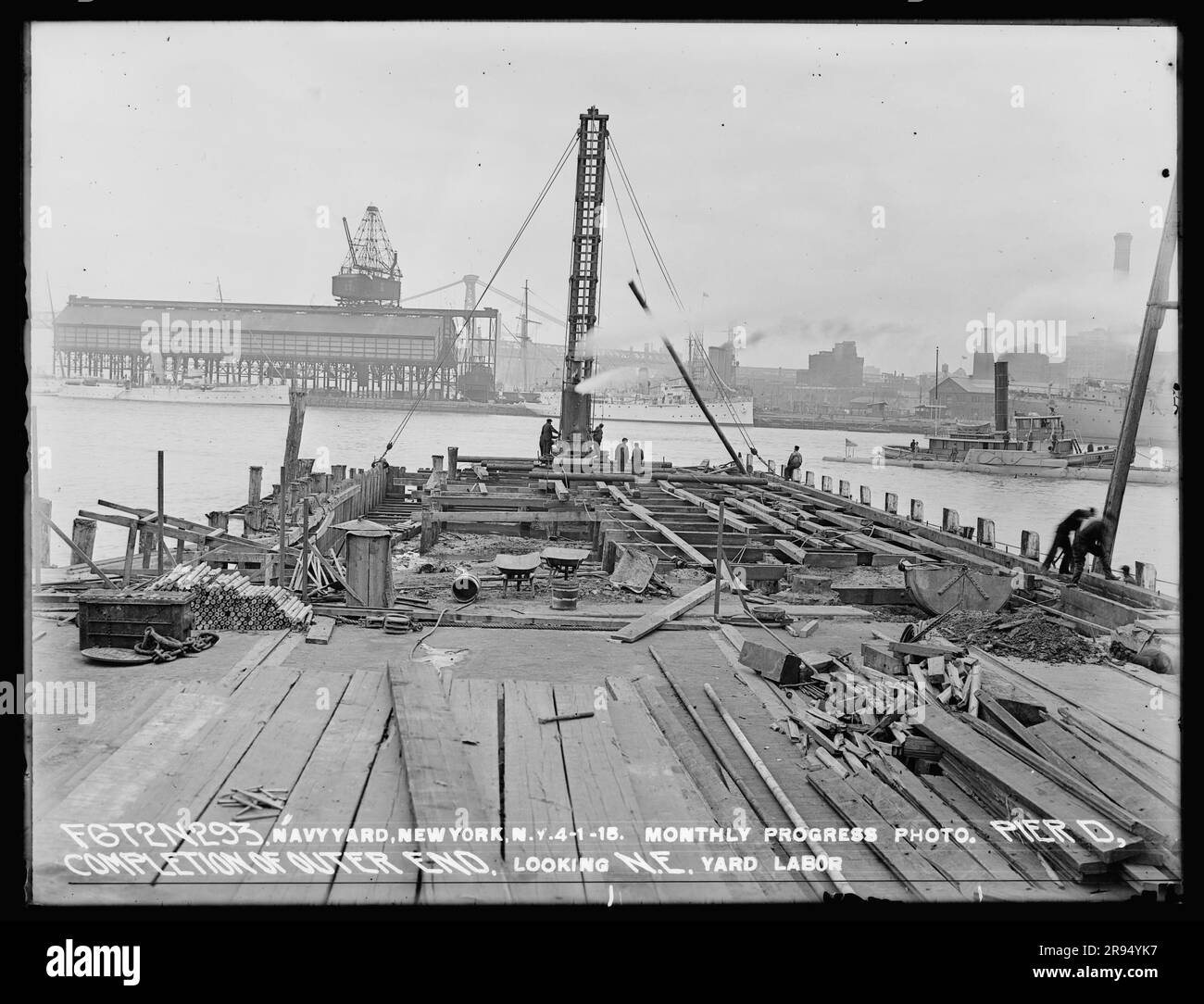 Monthly Progress Photo, Pier D Extension, Completion of Outer End ...