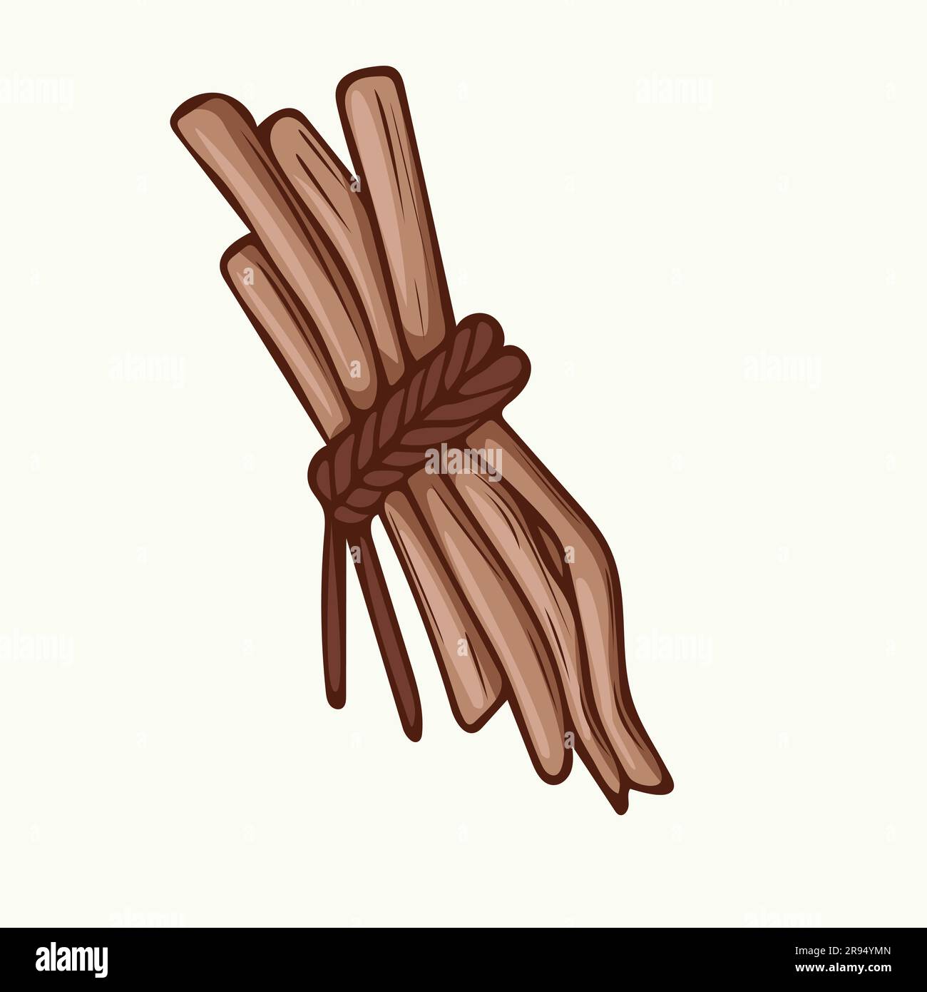 Vector illustration of hand drawn bundles of twigs Stock Vector Image ...