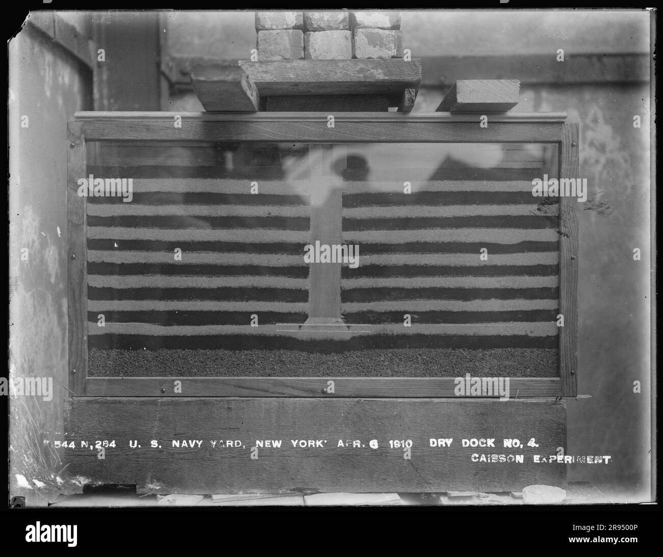 Dry Dock No. 4, Caisson Experiment. Glass Plate Negatives of the ...
