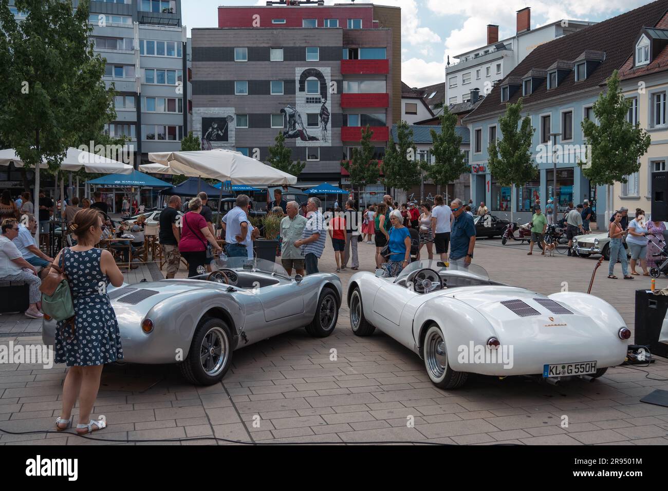 Kaiserslautern, Germany. 24th June, 2023. Two Porsche classic cars ...