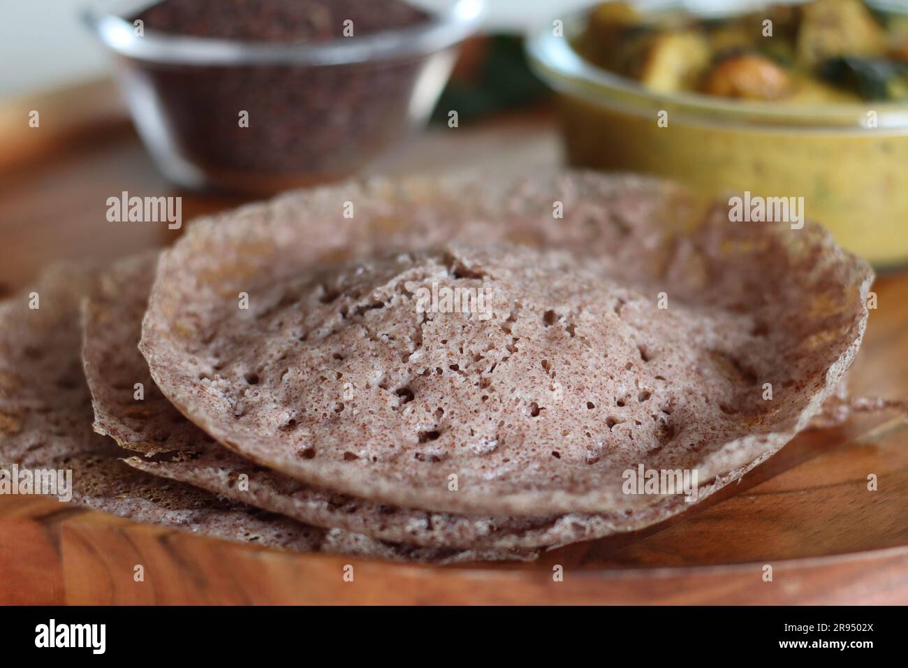 Poongar rice appam. Hoppers made with poongar rice. A version of a ...