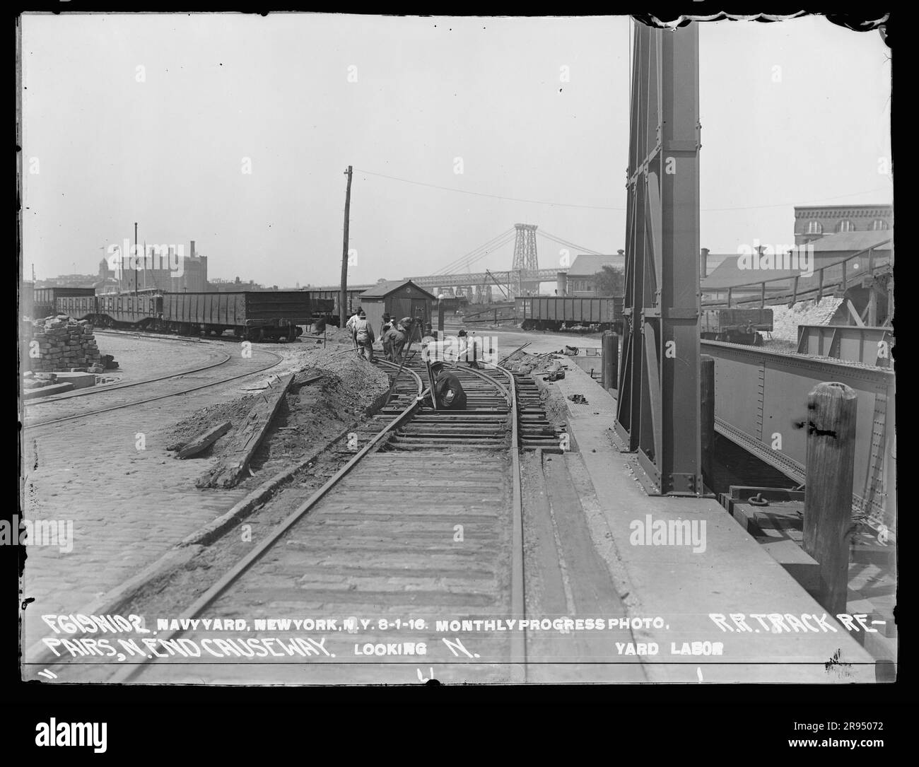 Monthly Progress Photo, Railroad Track Repairs, North End Causeway ...