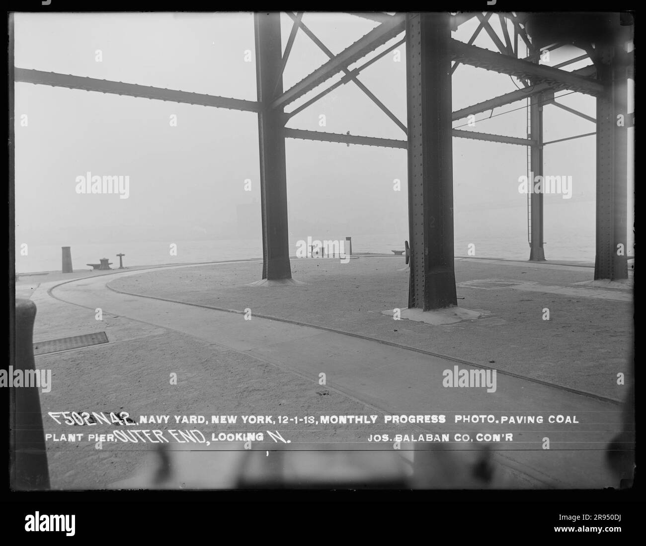 Monthly Progress Photo, Paving Coal Plant Pier, Outer Field, Looking ...