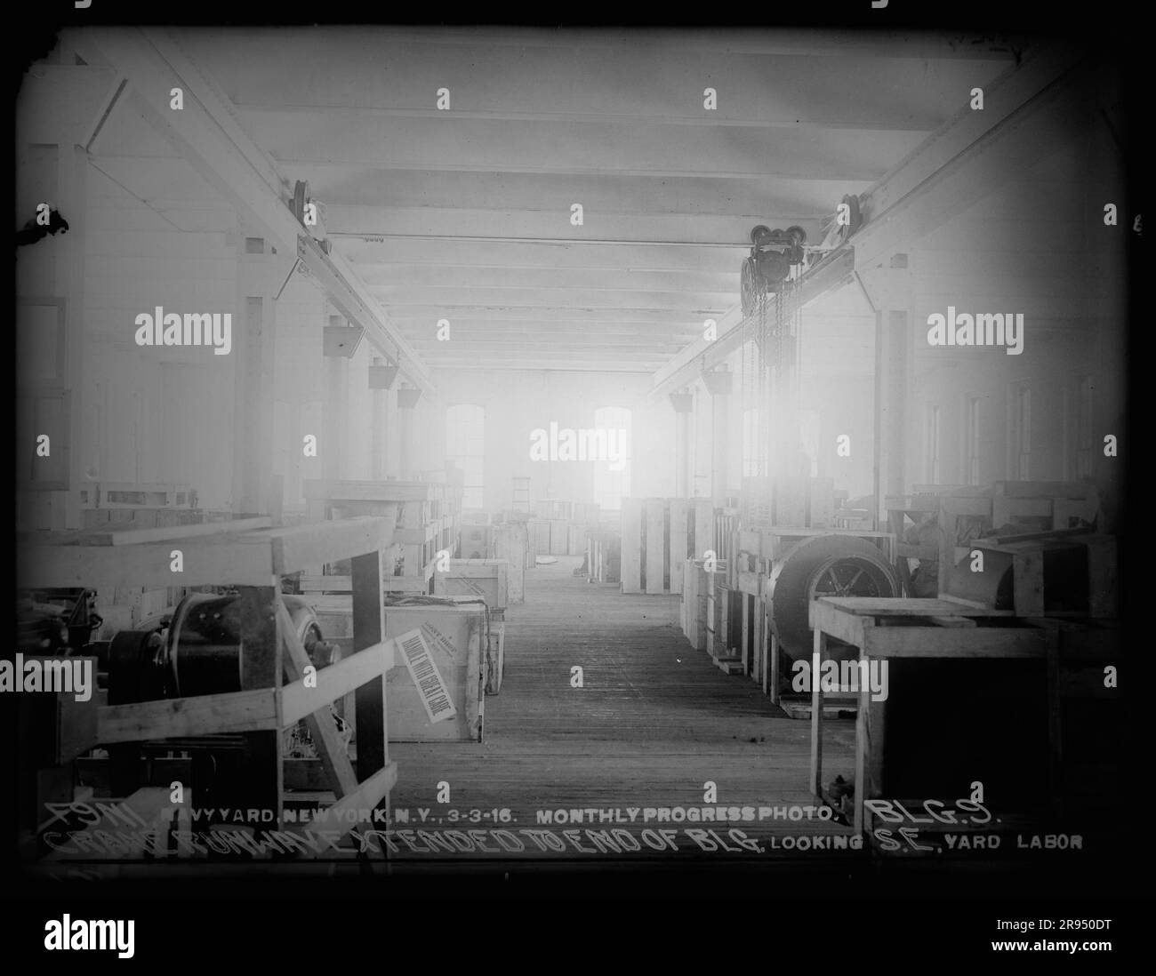 Monthly Progress Photo, Building 9, Crane Runway Extended to End of ...