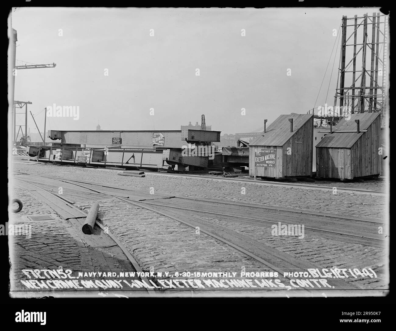 Monthly Progress Photo, Building 127 (44) New Crane on Quay Wall ...