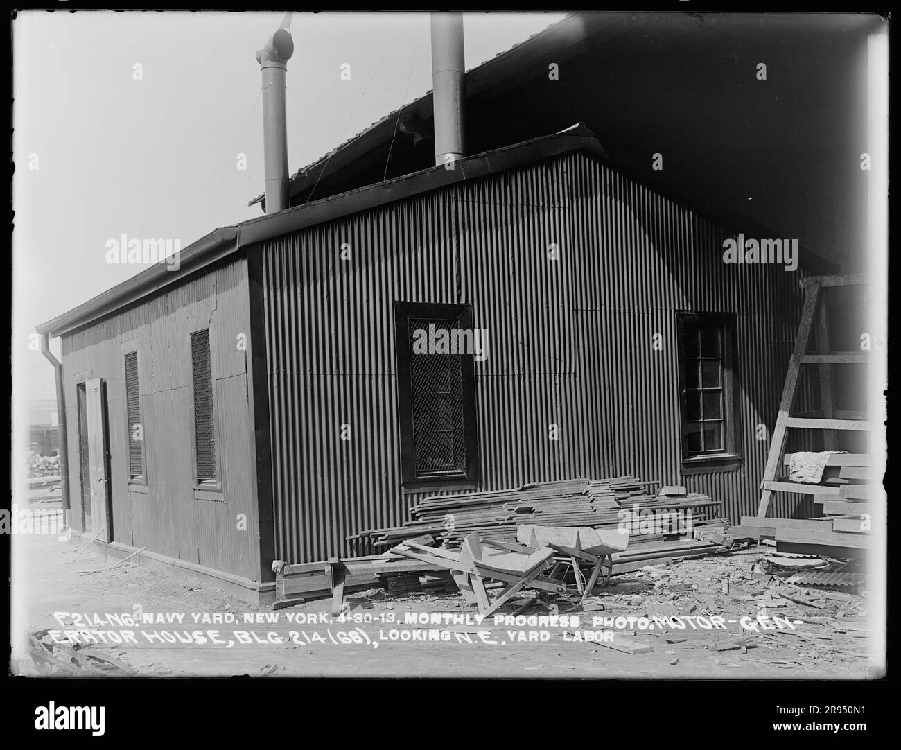 Monthly Progress Photo, Motor-Generator House, Building 214 (68 ...