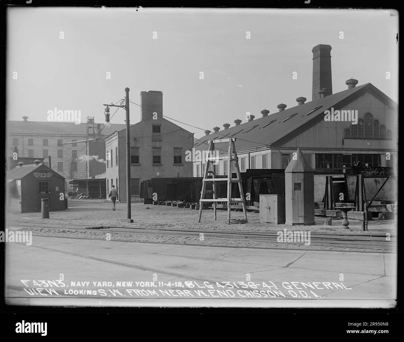 Building 43 (36-4), General View, Looking Southwest, From Near West End ...