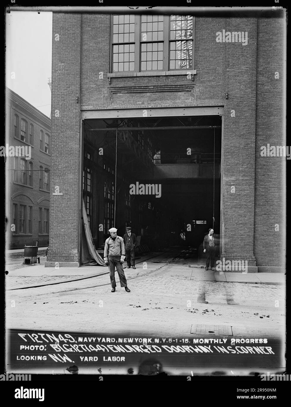 Monthly Progress Photo, Building 127 (44) Enlarged Doorway in South ...