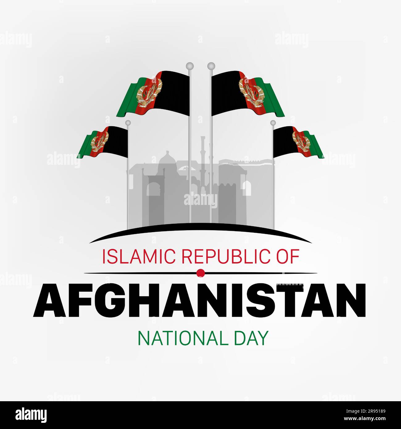Vector Afghanistan National Day flag, Afghanistan flag illustration ... Vector Afghanistan National Day flag, Afghanistan flag illustration ...