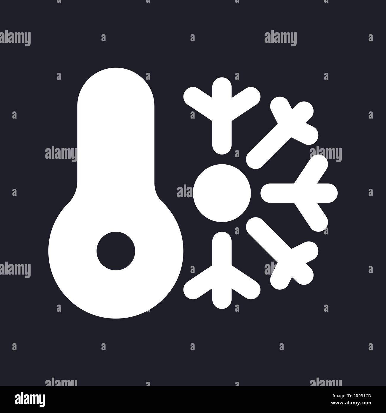 Climate control system dark mode glyph ui icon Stock Vector Image & Art - Alamy