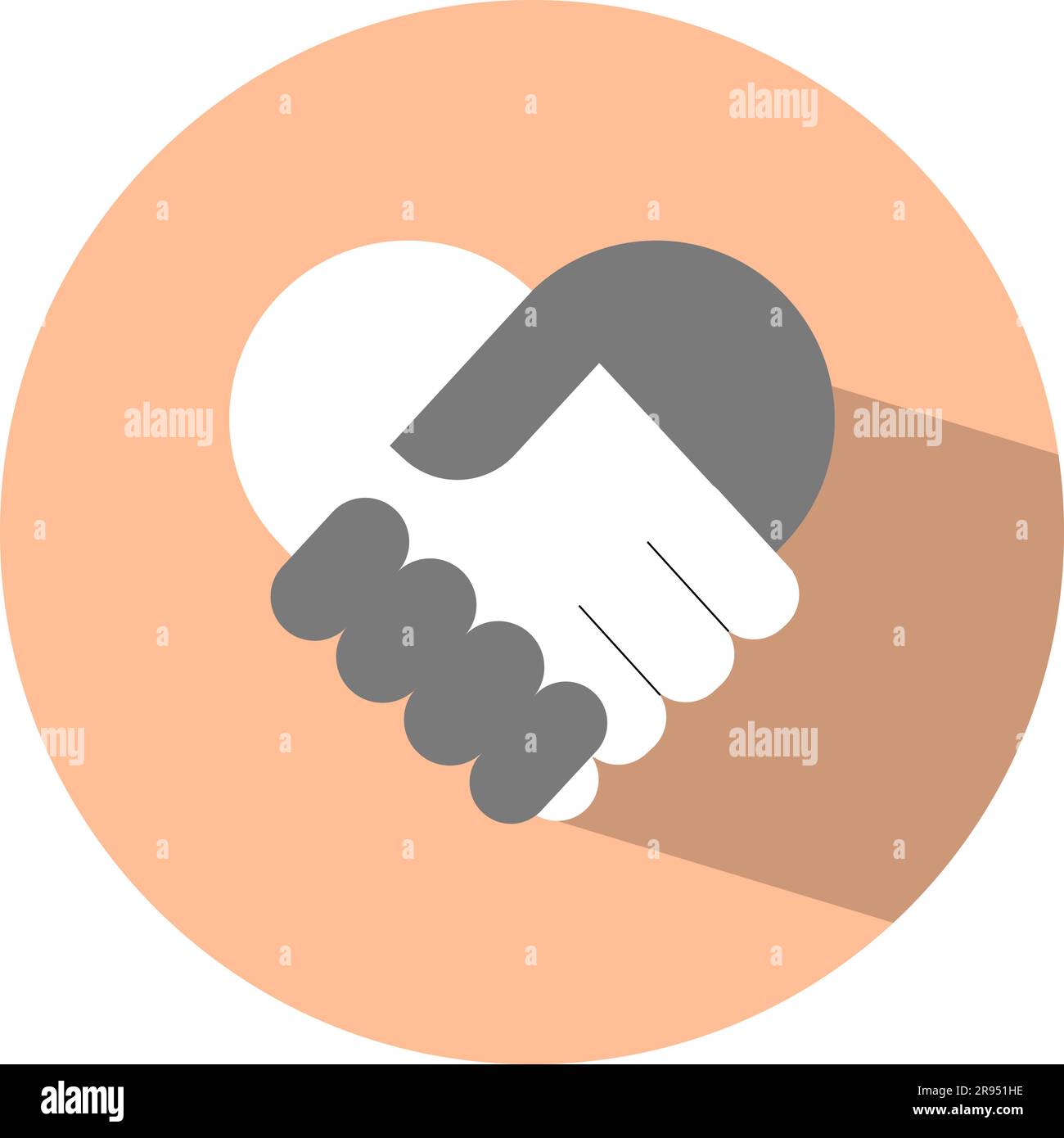 Handshake icon, Business Partnership concept, Business partners ...