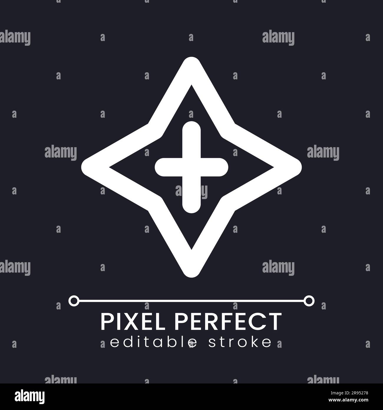 Blink transition pixel perfect white linear ui icon for dark theme ...