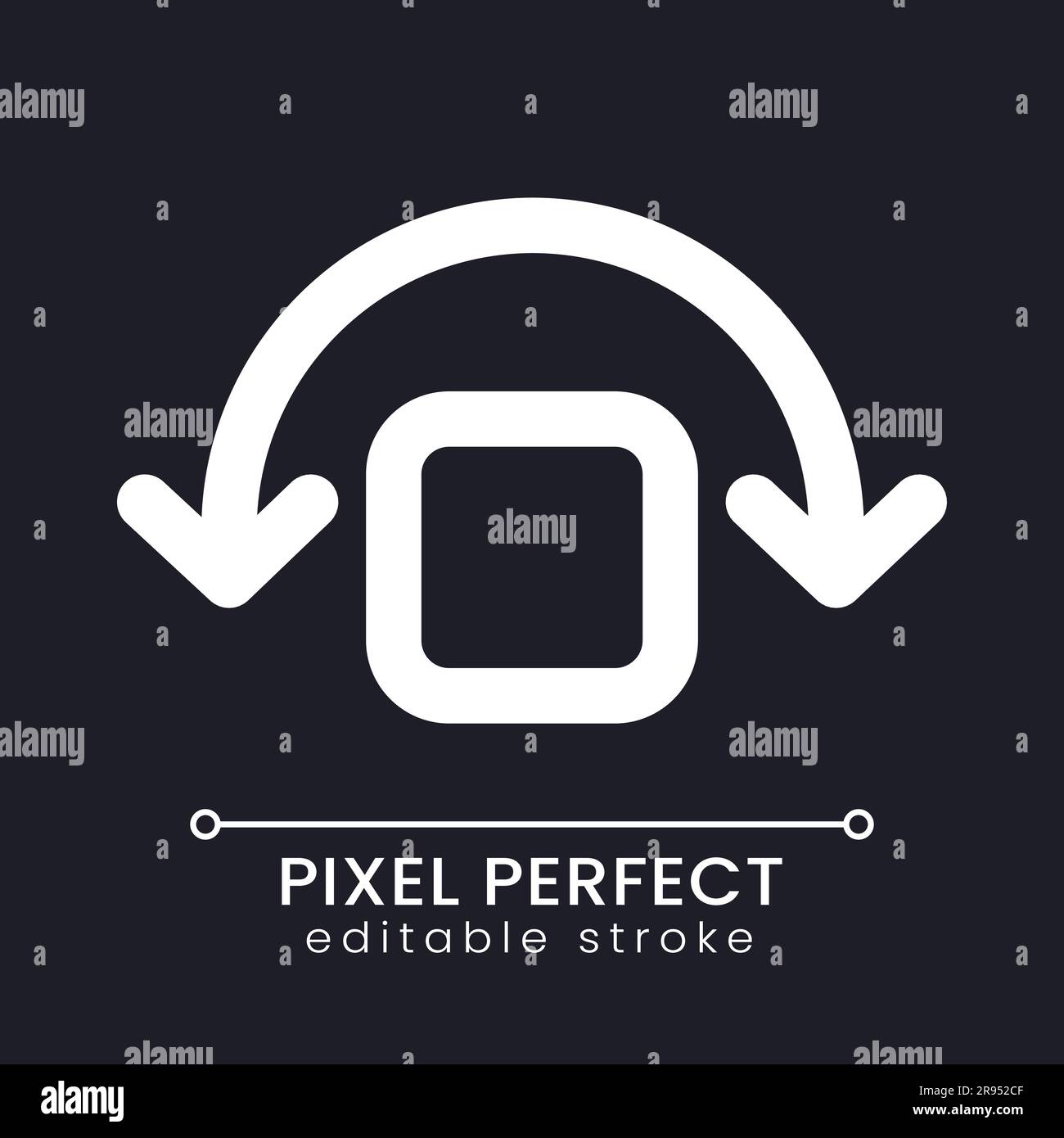 Wobble animation pixel perfect white linear ui icon for dark theme ...