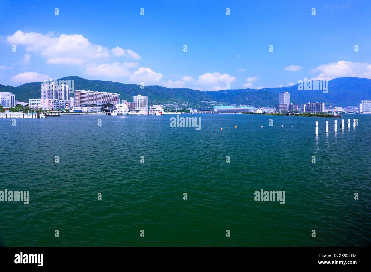 Otsu Port and Lake Biwa in Summer Stock Photo - Alamy