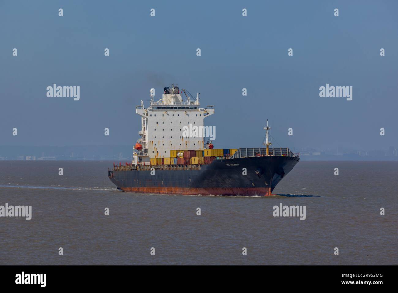 MSC Cagliari IV heading for Royal Portbury docks Stock Photo - Alamy