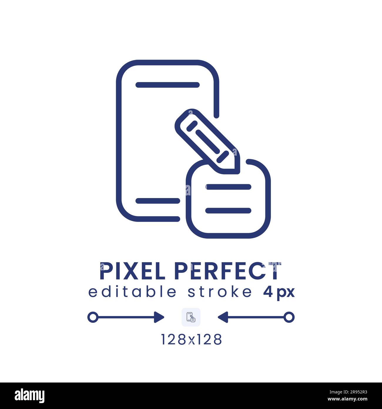 Note taking apps linear desktop icon Stock Vector Image & Art - Alamy