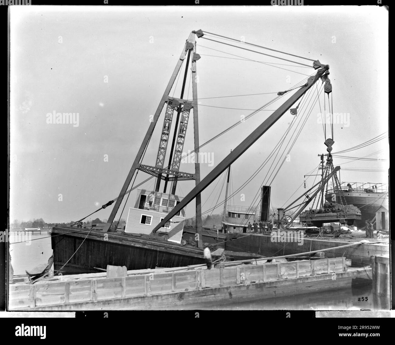 Historic photographs of the Norfolk Naval shipyard located in the Fifth ...