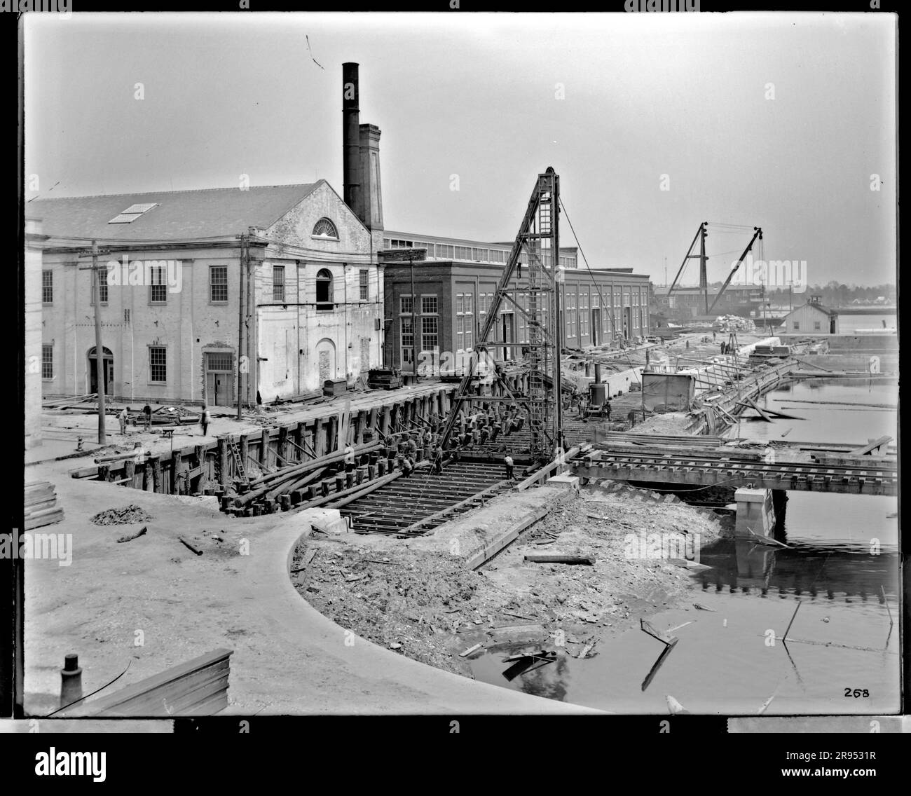 Historic photographs of the Norfolk Naval shipyard located in the Fifth ...