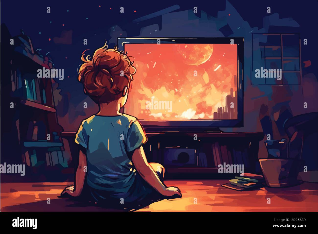 Animated tv show Stock Vector Images - Alamy