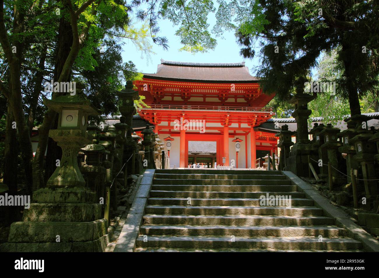 South gate of Kasuga-taisha Shrine Stock Photo - Alamy