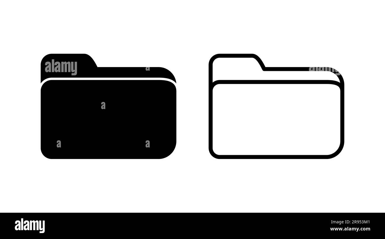 Folder icon vector. document folder icon Stock Vector Image & Art - Alamy