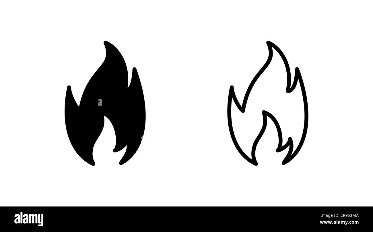 Fire icon vector. fire flame icon Stock Vector Image & Art - Alamy