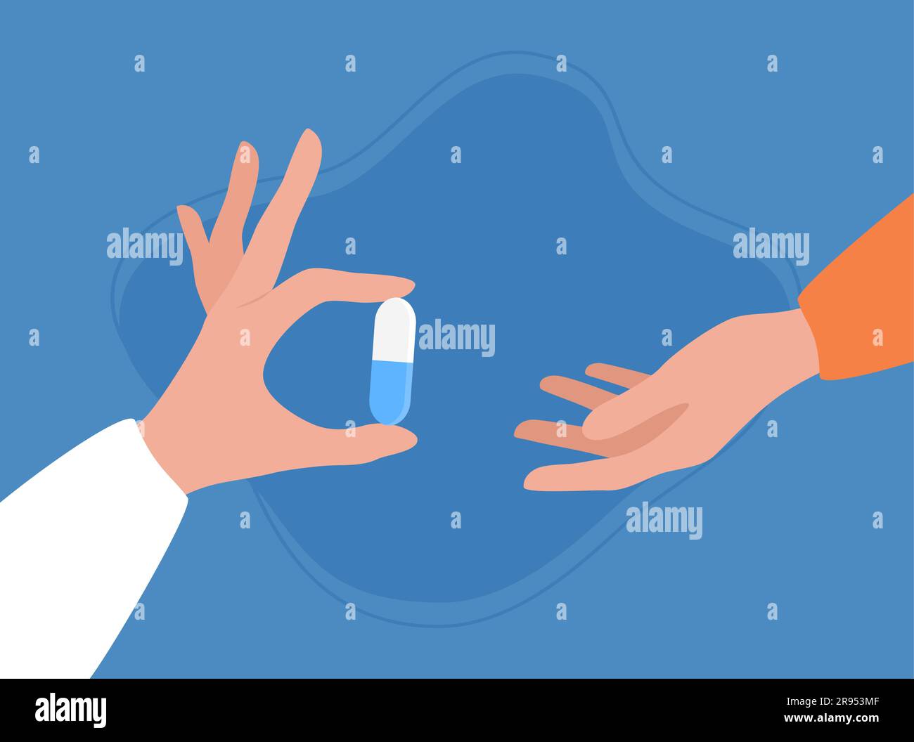 Doctor holding patient hand Stock Vector Images - Alamy