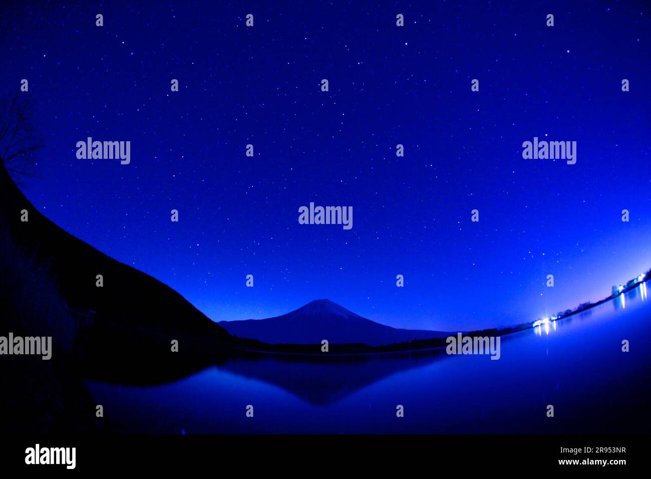 Starry sky and Mount Fuji Stock Photo - Alamy