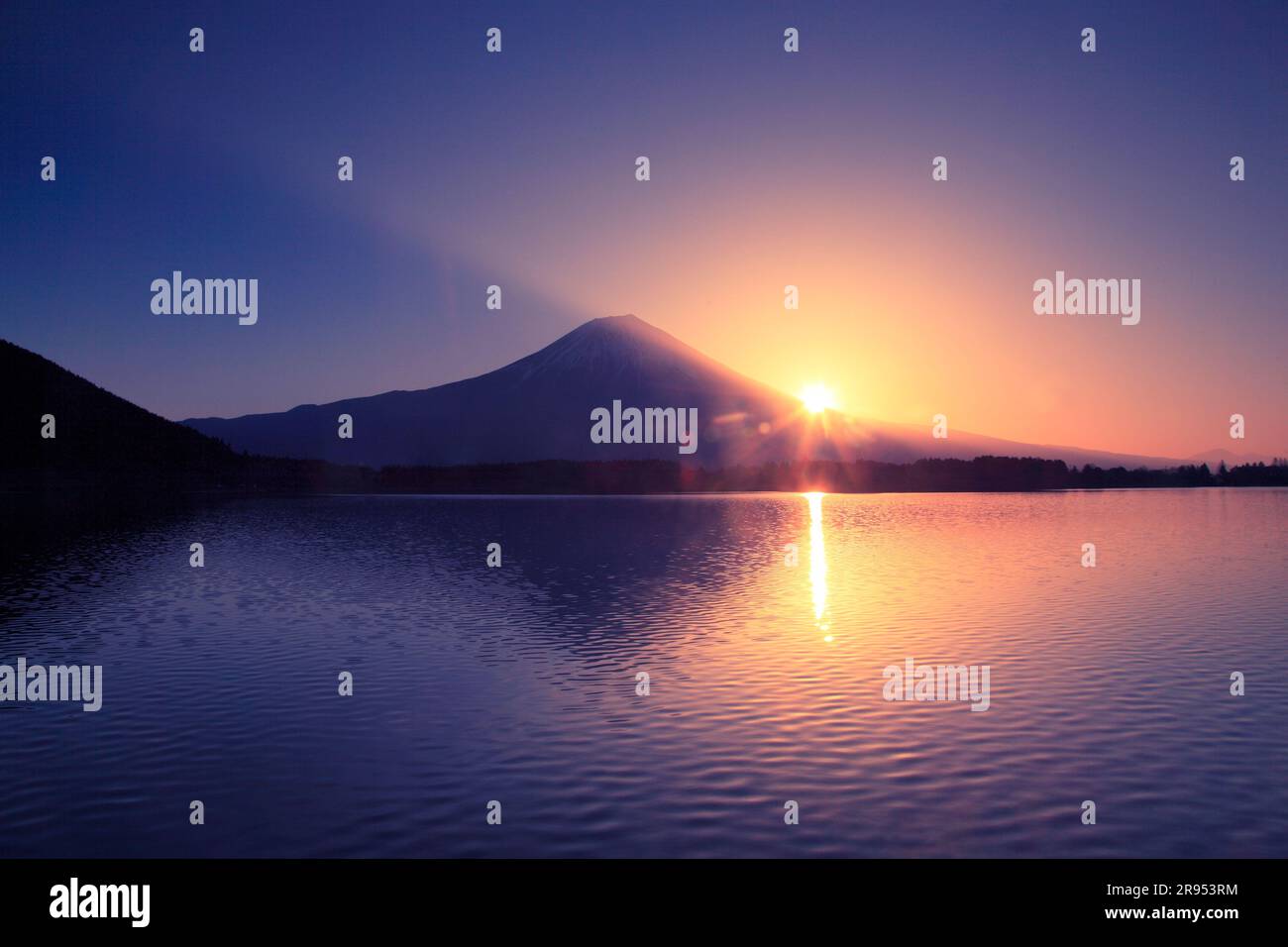 Sunrise at the Mount Fuji Stock Photo - Alamy