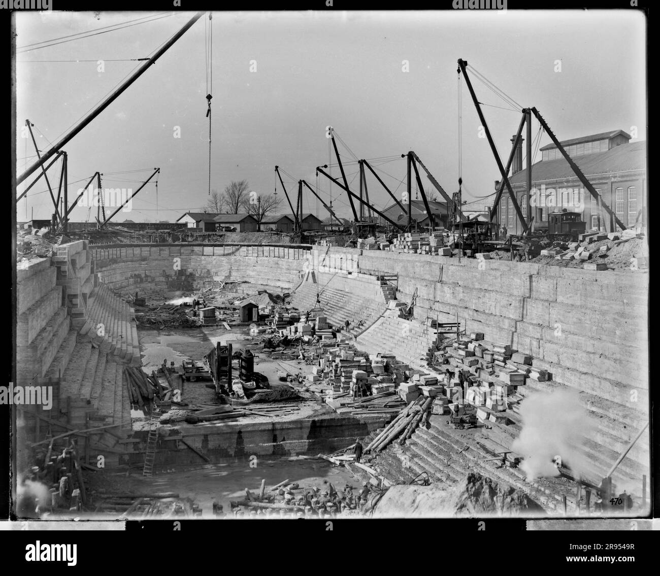 Historic photographs of the Norfolk Naval shipyard located in the Fifth ...