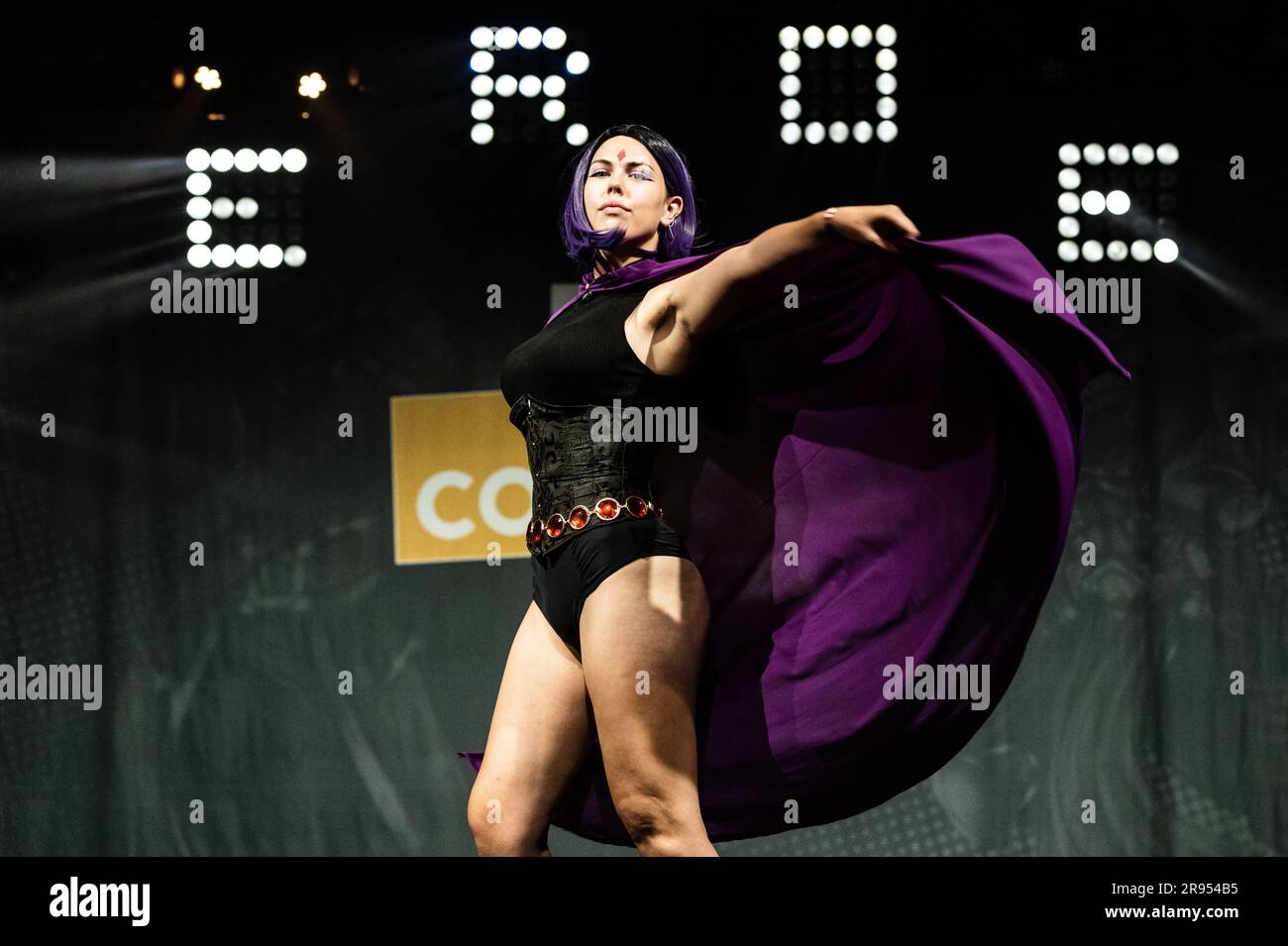 UTRECHT - A participant during the Cosplay Catwalk in cosplay costume ...