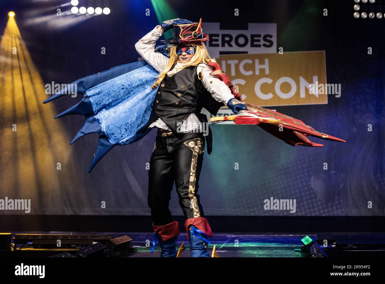 UTRECHT - A participant during the Cosplay Catwalk in cosplay costume ...