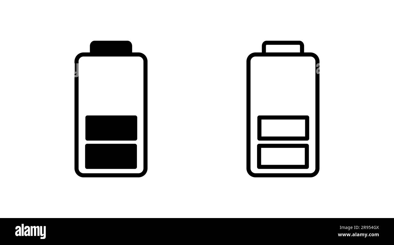 Battery icon vector. Battery charge indicator icon Stock Vector Image ...