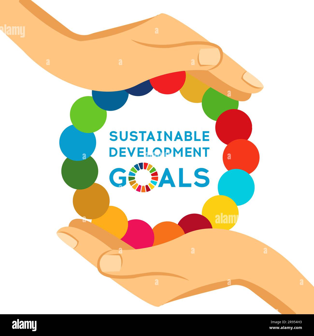Sustainable Development Global Goals. Abstract Brochure design. Vector ...