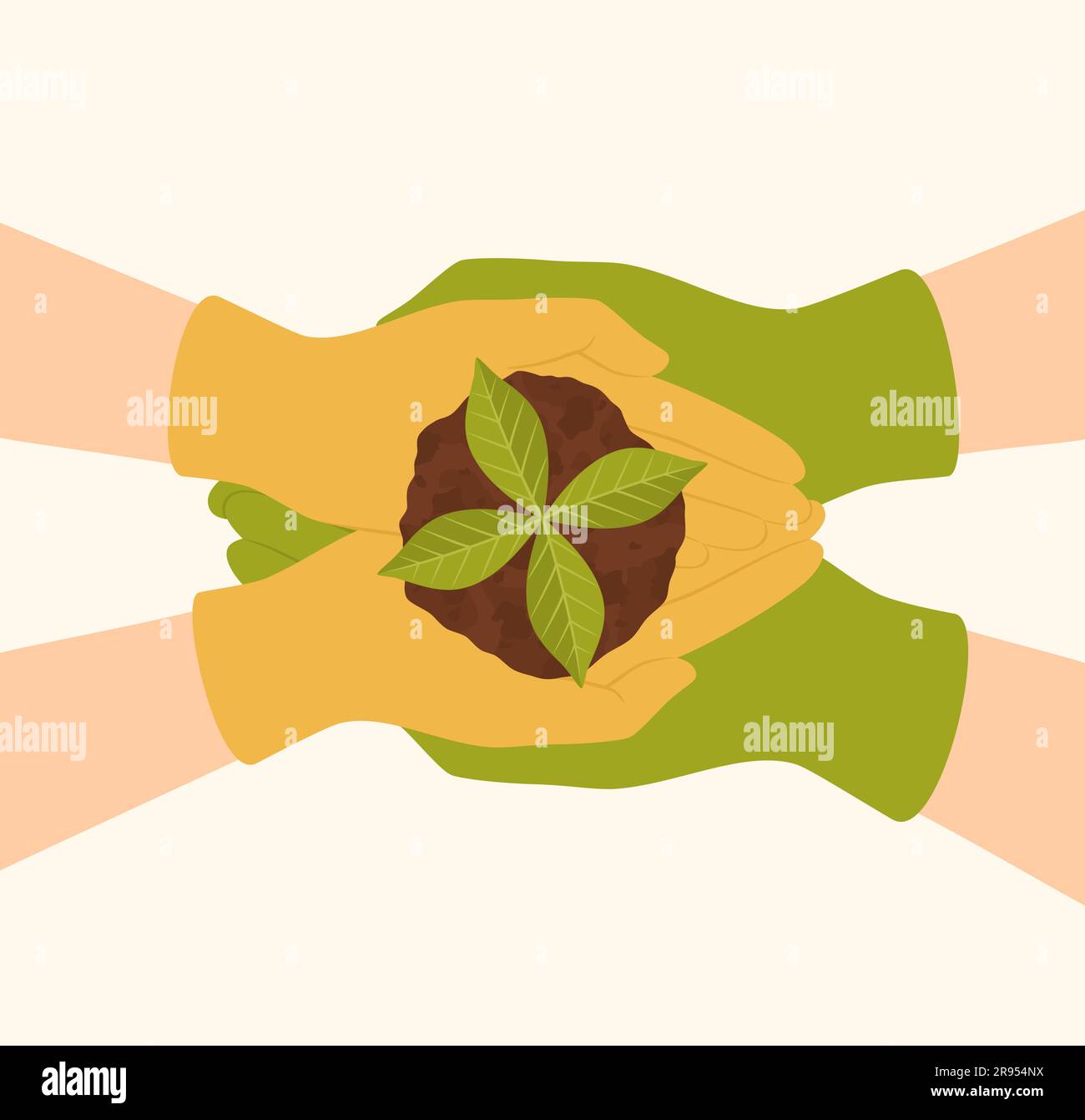 Rubber glove holding Stock Vector Images - Alamy