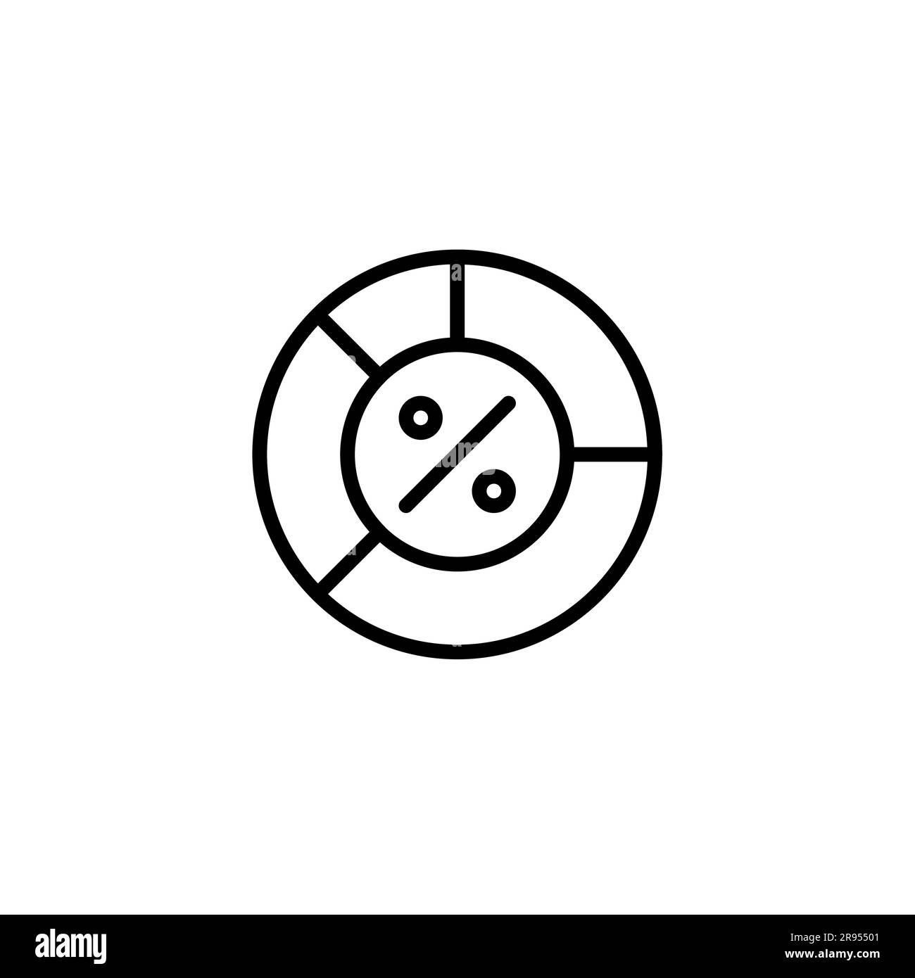 Visualizing Analytics Charts For Data Percentage Analysis Stock Vector