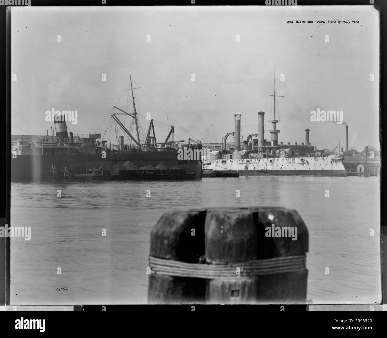 Historic photographs of the Norfolk Naval shipyard located in the Fifth ...