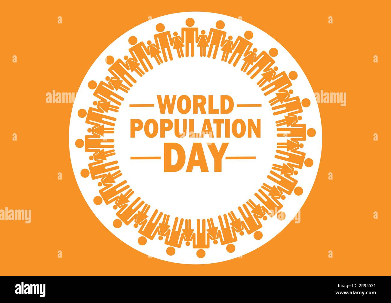 World Population Day. Vector Illustration Suitable for greeting card ...