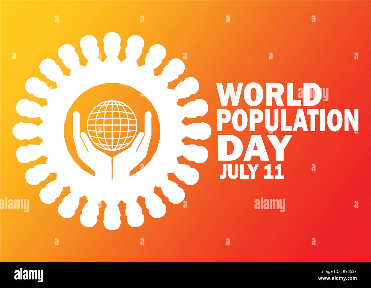 World Population Day vector illustration. July 11. Holiday concept ...
