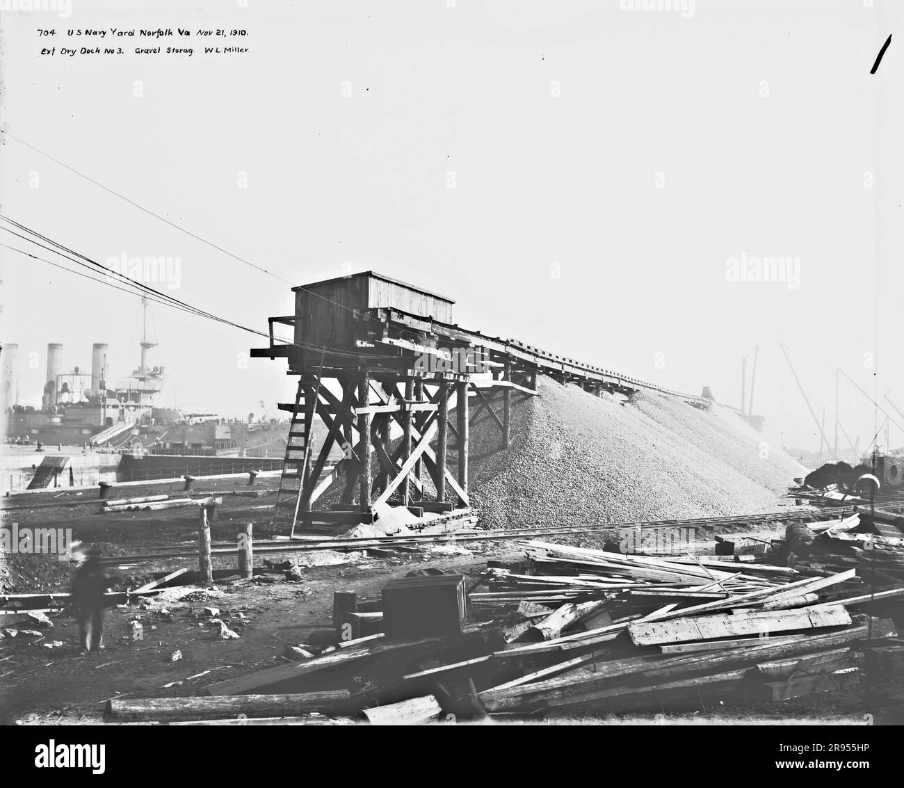 Historic photographs of the Norfolk Naval shipyard located in the Fifth ...