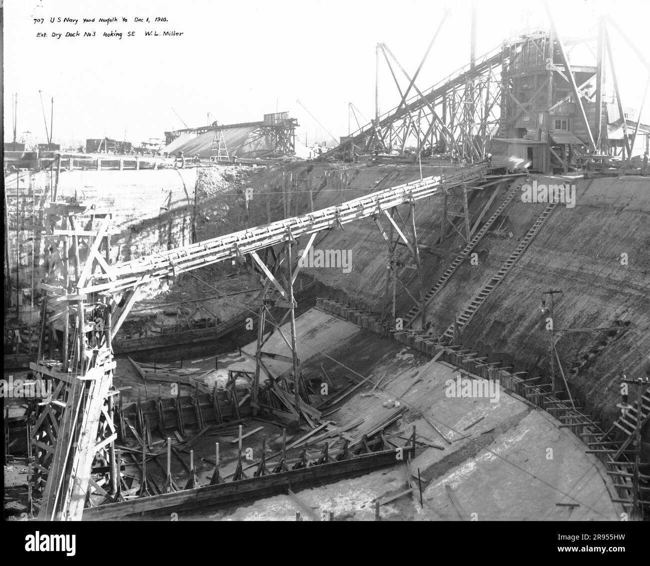 Historic photographs of the Norfolk Naval shipyard located in the Fifth ...