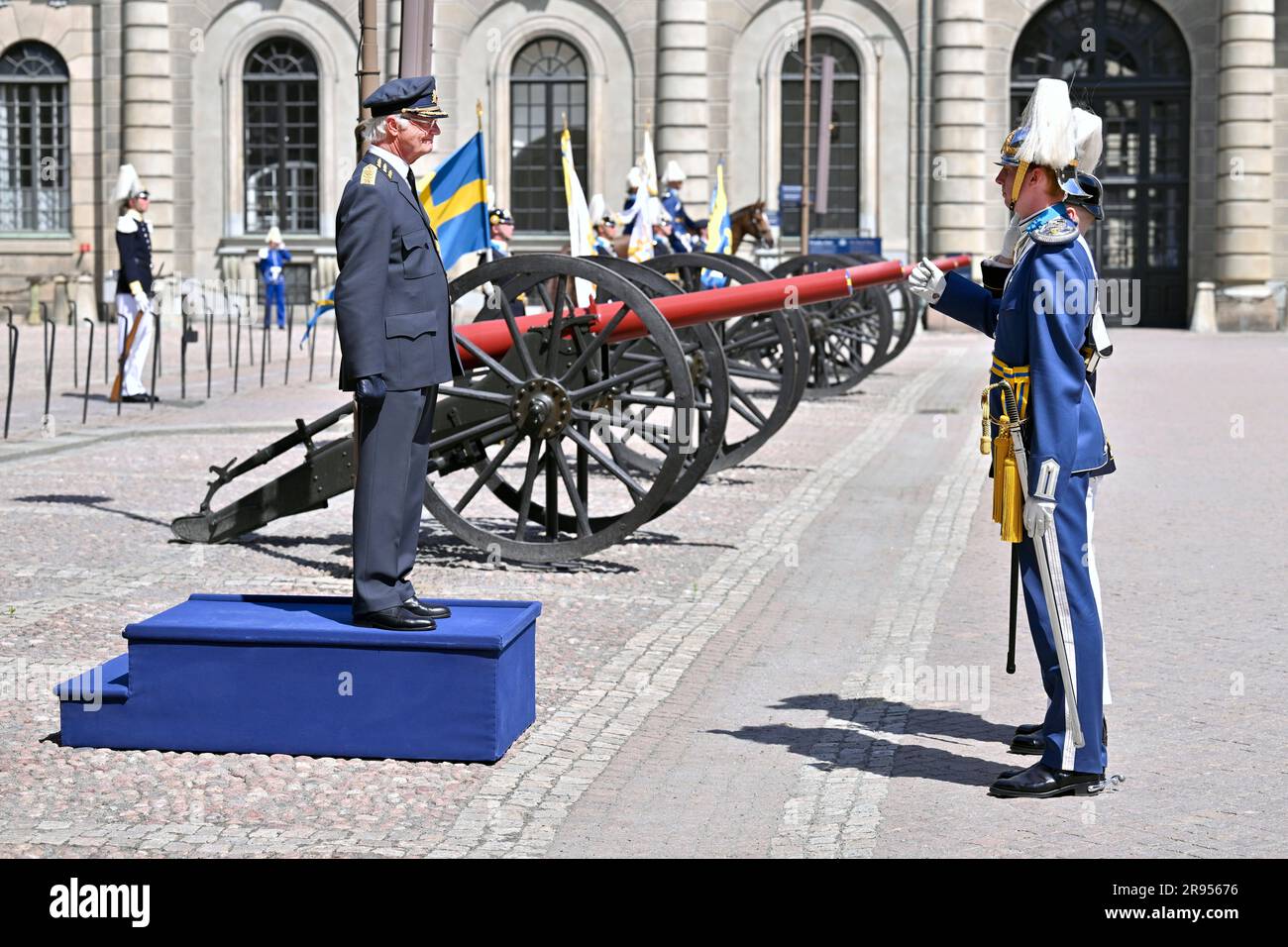 Stockholm, Sweden. 24th June, 2023. King Carl Gustaf takes part in the ...
