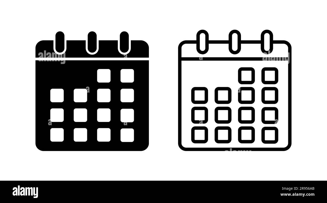 calendar icon vector. Calender symbol Stock Vector Image & Art - Alamy